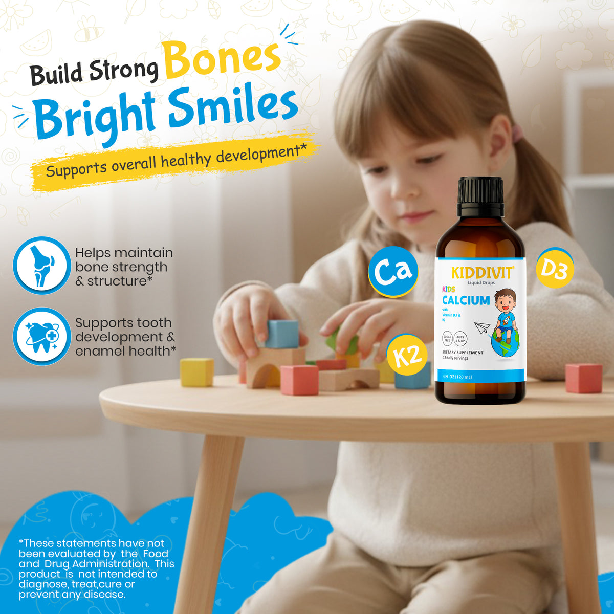 Kids Calcium Liquid Drops 4 FL OZ – KIDDIVIT
