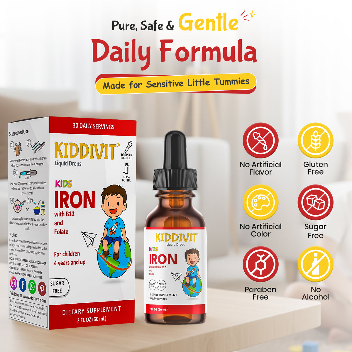Kids Iron Liquid Drops 2 FL OZ – KIDDIVIT