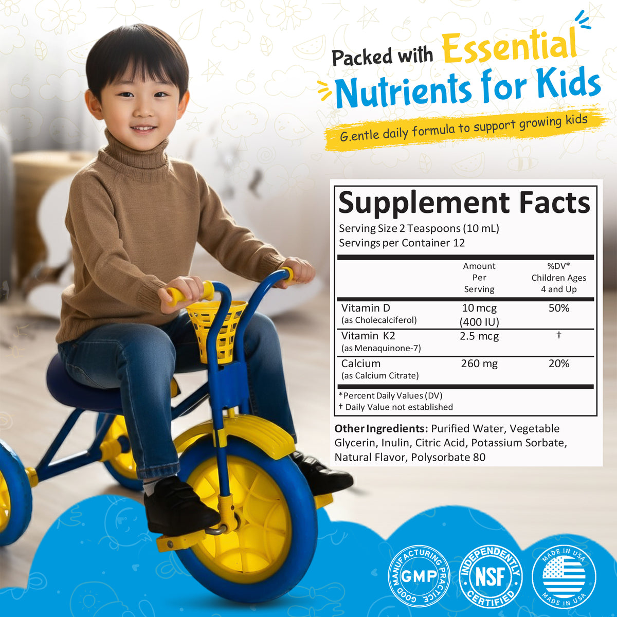 Kids Calcium Liquid Drops 4 FL OZ – KIDDIVIT